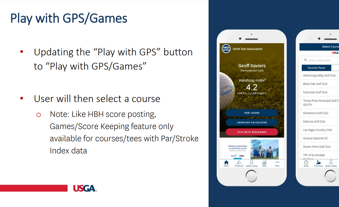 USGA GHIN App: Game Scoring Coming Soon!