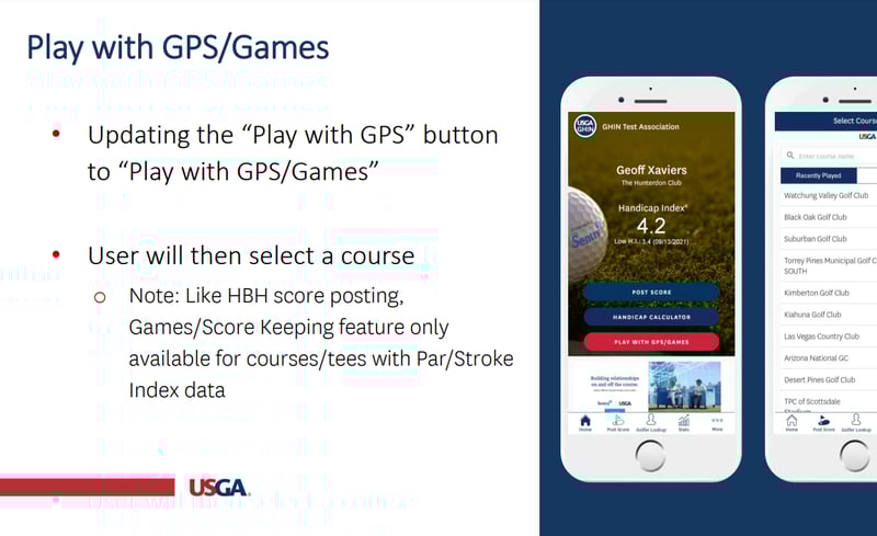 USGA GHIN App: Game Scoring Coming Soon!